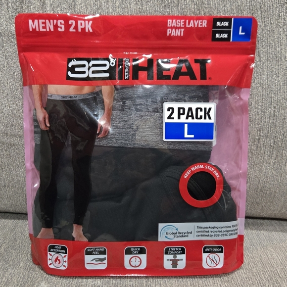 32 Degrees | Underwear & Socks | 32 Degrees Heat Mens Base Layer Pant ...